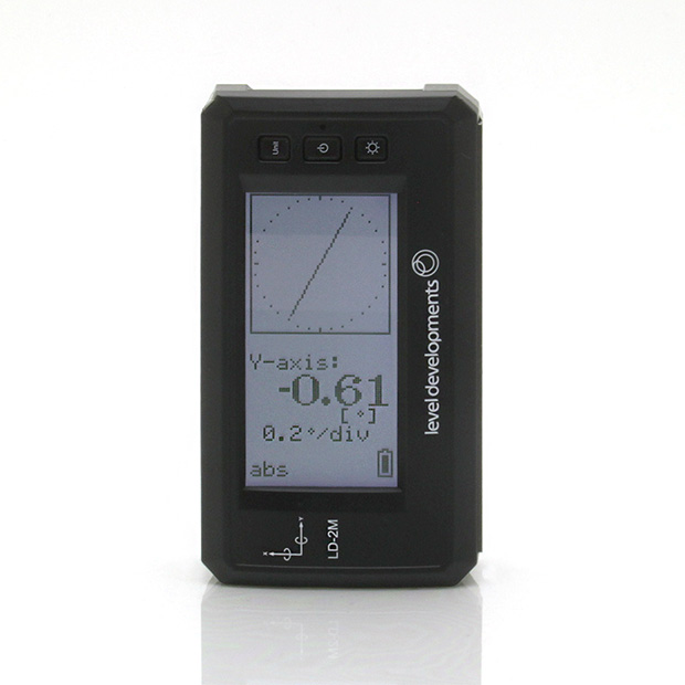 LD-2M - Dual axis inclinometer with digital display, ±30°